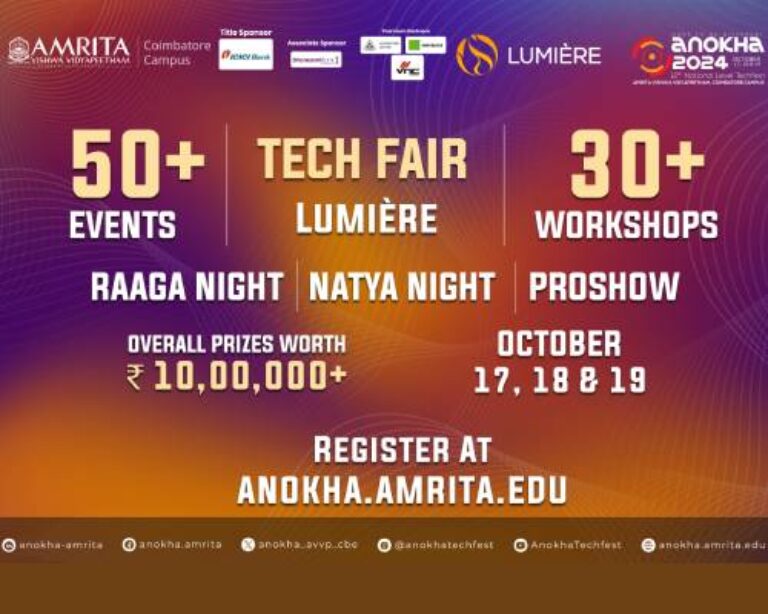 ANOKHA Techfest - Amrita Vishwa Vidyapeetham