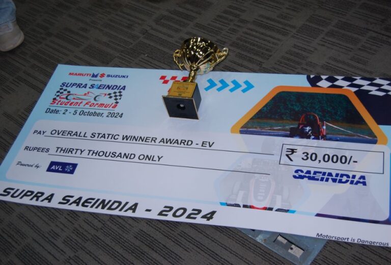 Team Amrita Racing Sets New Benchmark as Overall Static Winner at SUPRA ...
